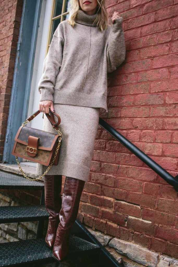 How to Wear Croc-Embossed Leather Boots – Meagan's Moda