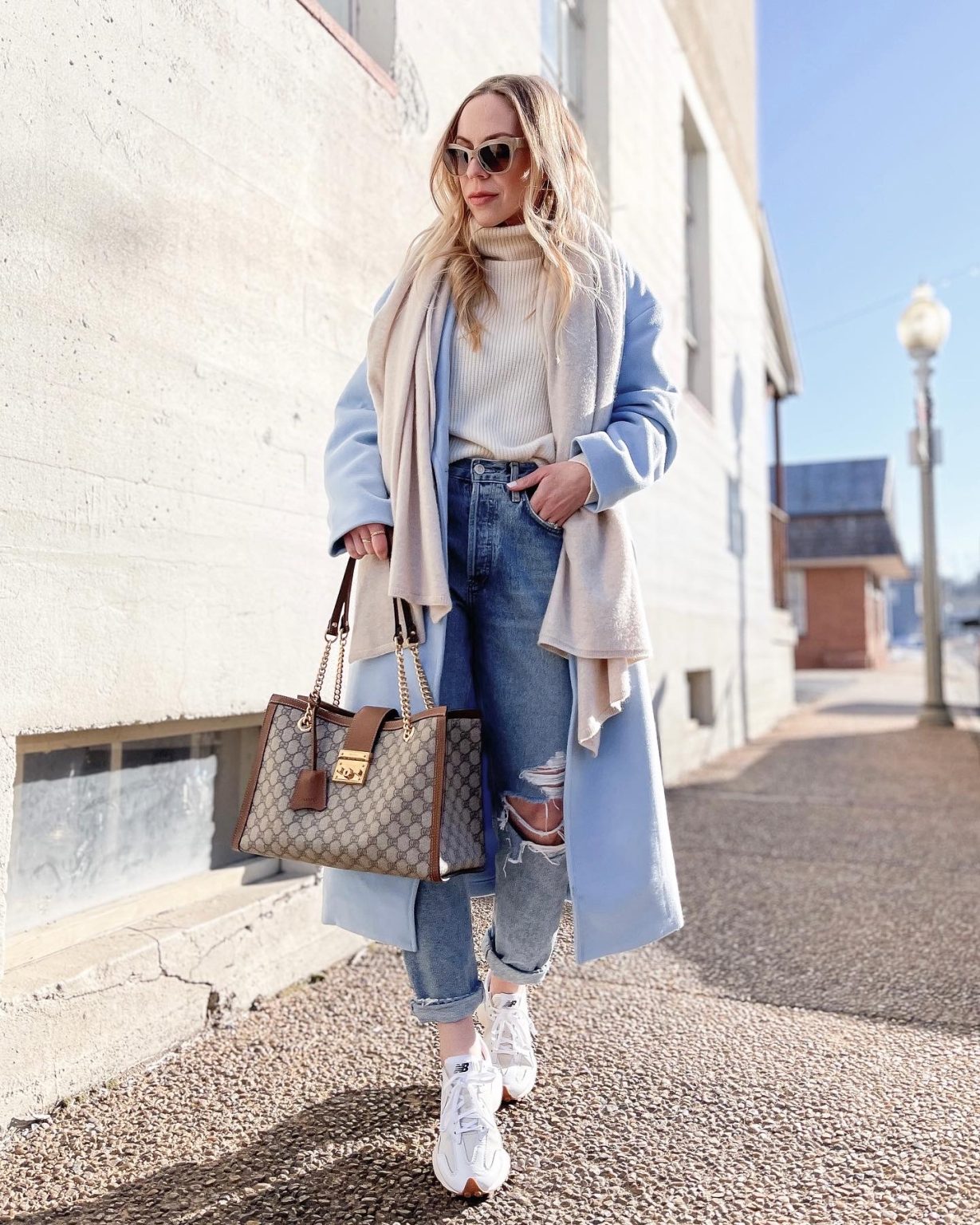 Transitional Style: 5 Ways to Wear a Baby Blue Coat into Spring ...